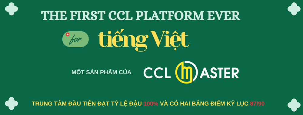 CCL Master Platform for Vietnamese